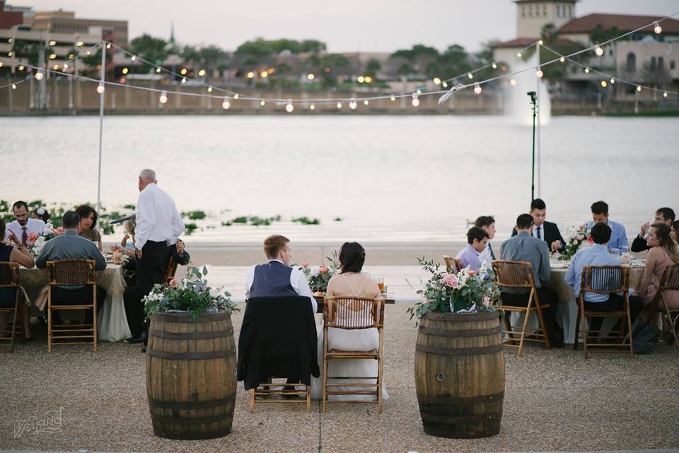 Beautiful Outdoor Lake Mirror Wedding in Lakeland - A Chair Affair, Inc.