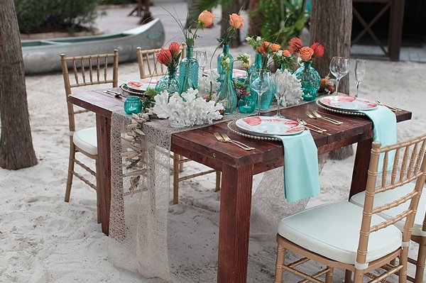 pantone 2020 color- light blue- farmhouse table -beach - A Chair Affair ...