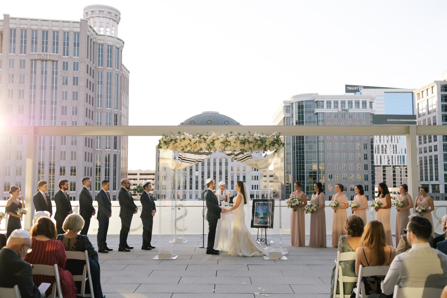 Dr Phillips Center Rooftop Wedding - A Chair Affair, Inc.